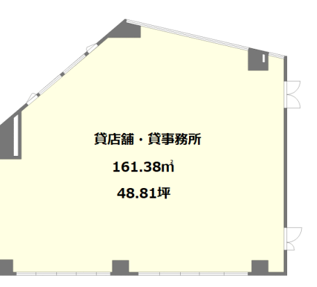 石川台駅 徒歩6分 1F《2D区画》クリニック居抜き物件 【軽飲食可】(156488)